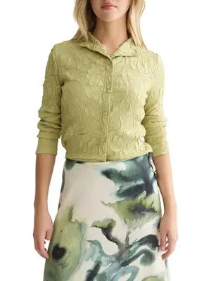 Scotch & Soda Floral Jacquard Button-up Shirt - Beechnut