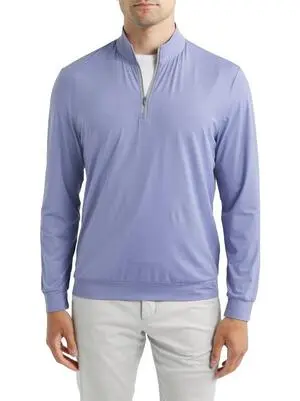 Johnnie-o Bixler Long Sleeve Quarter Zip Sweatshirt - Fig