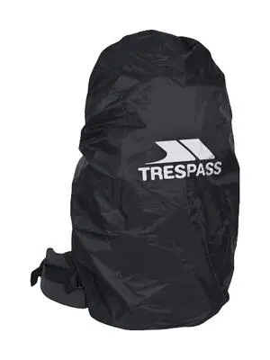 TRESPASS Waterproof Backpack Cover With Toggle Fastening And Logo Detail - Black