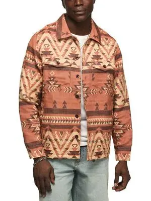 LUCKY BRAND Lucky Brand Geo Jacquard Shirt Jacket