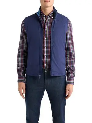 Johnnie-o Johnnie-O Flex Zip Front Stretch Vest Navy