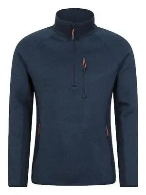 Mountain Warehouse Treston Fleece Top With High Neck And Zip Fastening - Navy