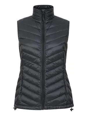 Mountain Warehouse Featherweight Quilted Vest With Stand Collar - Black
