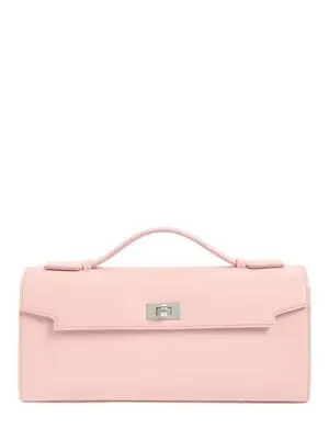 ANYA HINDMARCH Mortimer Leather Clutch - Shell Pink