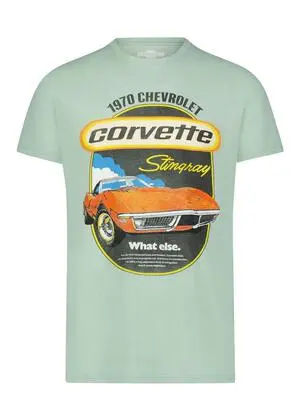 Lucky Brand Corvette Graphic T-shirt - Grayed Jade