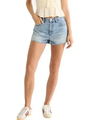 PACSUN High Waisted Denim Shorts - Medium Indigo
