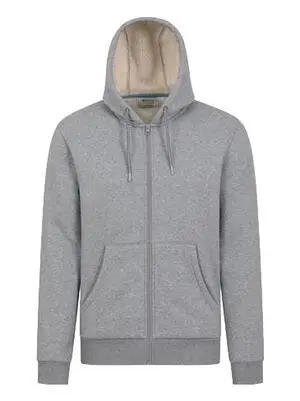 Mountain Warehouse Dalton Borg Lined Full Zip Hoodie - Gray