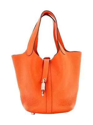 Hermès Picotin Lock Bag Clemence Pm Feu