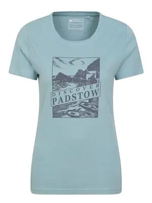 Mountain Warehouse Padstow Printed Cotton T-shirt - Blue