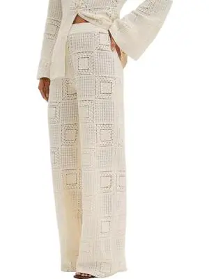 MALINA Malina Aleya Wide Crochet Pants