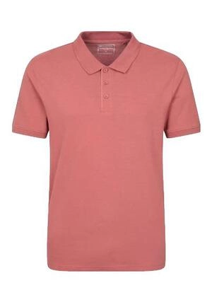 Mountain Warehouse Dawnay Textured Pique Polo Shirt Rust