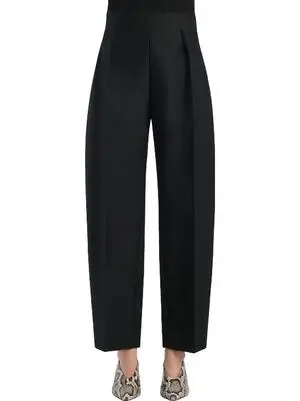 KHAITE Khaite Samera Wool & Silk Cady Pants
