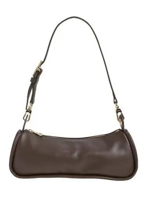 Longchamp Roseau Leather Shoulder Bag - Mocha