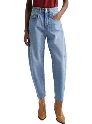 Isabel Marant Étoile Oriane Barrel Leg Jeans - Light Blue