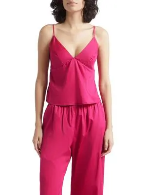 LESET Yoko Triangle Tank Top - Amaranth