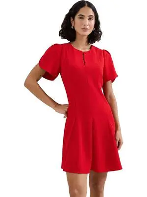 PHASE EIGHT Elia Fit-and-flare Mini Dress - Red