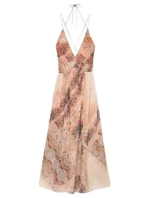 PER UNA BY M&S Paisley Print Plunge Neck Maxi Dress - Pink/multi