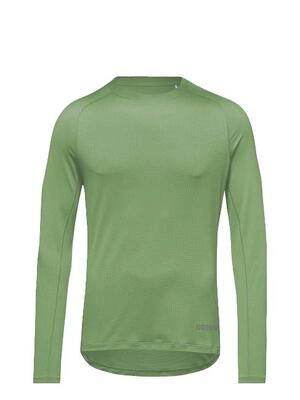 GOREWEAR GOREWEAR Long-Sleeve Performance Shirt With Zip Neck Engine Green