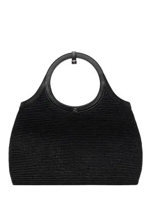 COURREGES Raffia Holy Day Handbag - Black