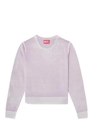 DIESEL® Diesel Jumper With Faded Reverse Print Lilac