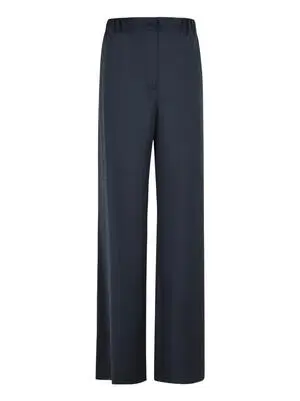 Max Mara Straight Leg Pants With Belt Loops - Black