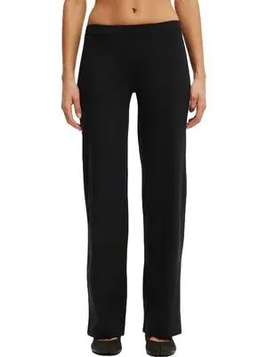 Cotton:on Ultra Soft Low Rise Straight Leg Pant - Black