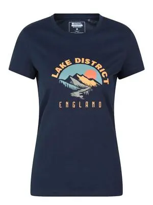 Mountain Warehouse Lake District Sunrise Graphic T-shirt - Navy