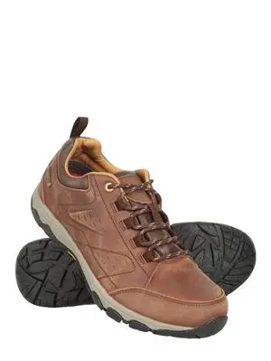Mountain Warehouse Pioneer Leather Walking Shoes - Brown