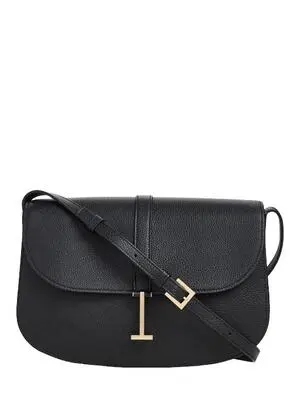 TOM FORD Leather Crossbody Bag - Black