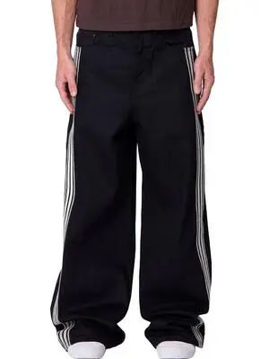 MNML Mnml Rave Side Stripe Relaxed Leg Jeans
