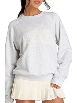Wilson Classic Crewneck Sweatshirt - Cloud Heather