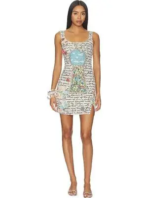 LA FUORI Aurete Enchanted Garden Mini Dress - Multi