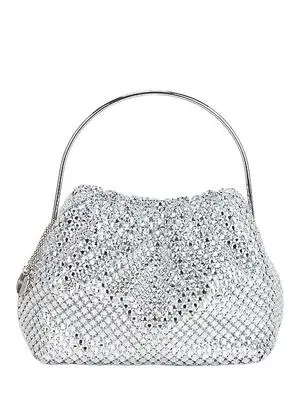 OLGA BERG Whitney Crystal Embellished Top Handle Bag - Silver