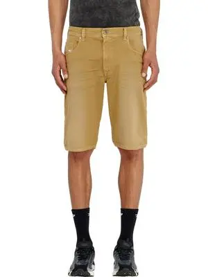 DIESEL® Slim Fit Colored Denim Shorts - Beige