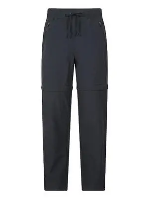 Mountain Warehouse Convertible Zip-off Trekking Pants - Black