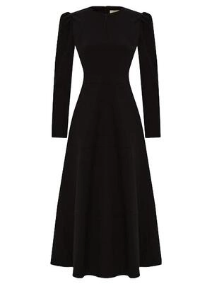 EXQUISE Exquise Angela Midi Dress Black