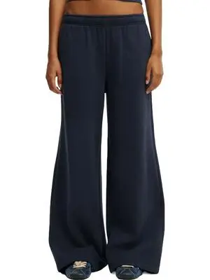 COTTONON Baggy Wide Leg Sweatpants - Shadow Navy