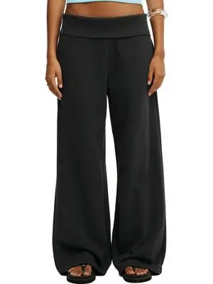 COTTON ON Fold Over Waistband Sweatpant - Shadowstone