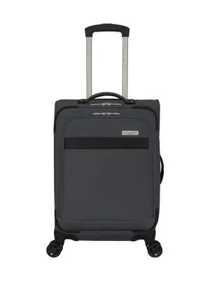 WALLYBAGS Stratford Softside Expandable Carry-on Spinner Luggage - Graphite