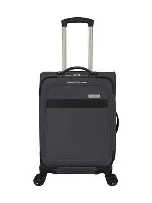 WALLYBAGS WallyBags Stratford Softside Expandable Carry-On Spinner Luggage Graphite