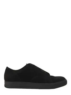 LANVIN Suede Zip Sneakers - Black
