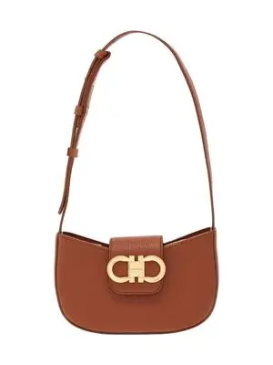 FERRAGAMO FERRAGAMO Double Gancini Leather Mini Bag Multicolor