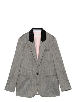 FORTE_FORTE Single-breasted Blazer Jacket - Multicolor