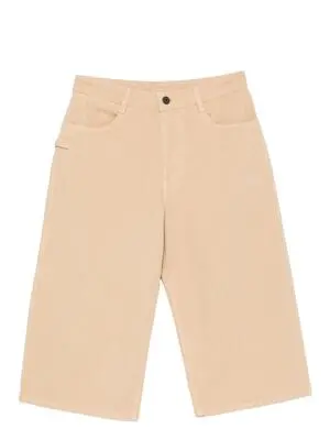 LEMAIRE Beige Cotton Bermuda Shorts - Multicolor