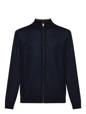 Paul Smith Wool Zipped Cardigan - Multicolor