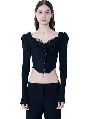 VIVIENNE WESTWOOD Bea Corset Cardigan - Black