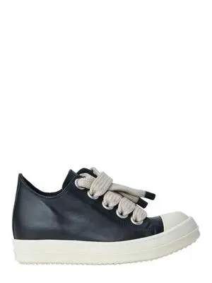 Rick Owens Jumbolace Low-top Leather Sneakers - Black
