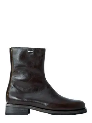Our Legacy Camion Boots In Polished Leather - Multicolor