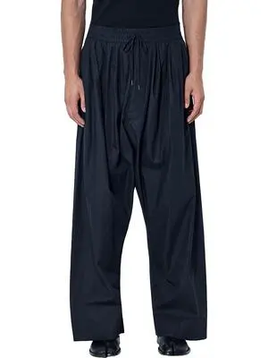 VIVIENNE WESTWOOD Wide-leg Cotton Drawstring Trousers - Black