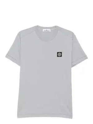 Stone Island Logo Cotton T-shirt - Multicolor